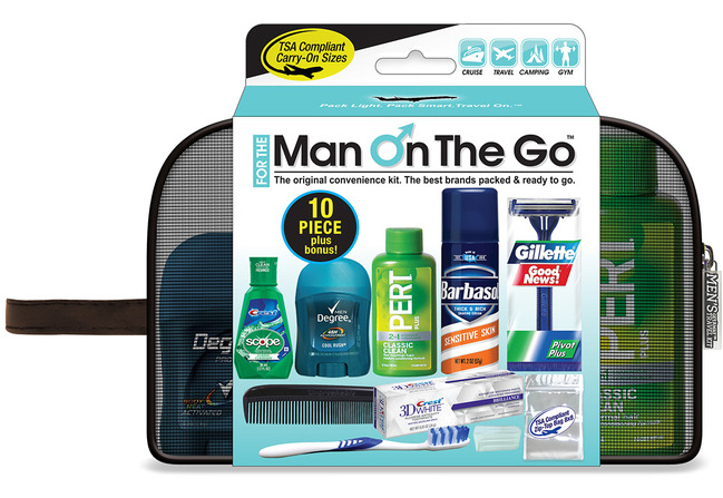 Man on Go Travel Kit Barbasol Shave Cream